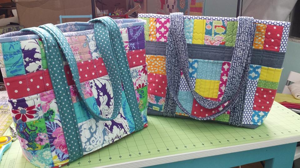 February 2015 Big Ol' Tote - Scrappy Bag Project - Crafty Gemini