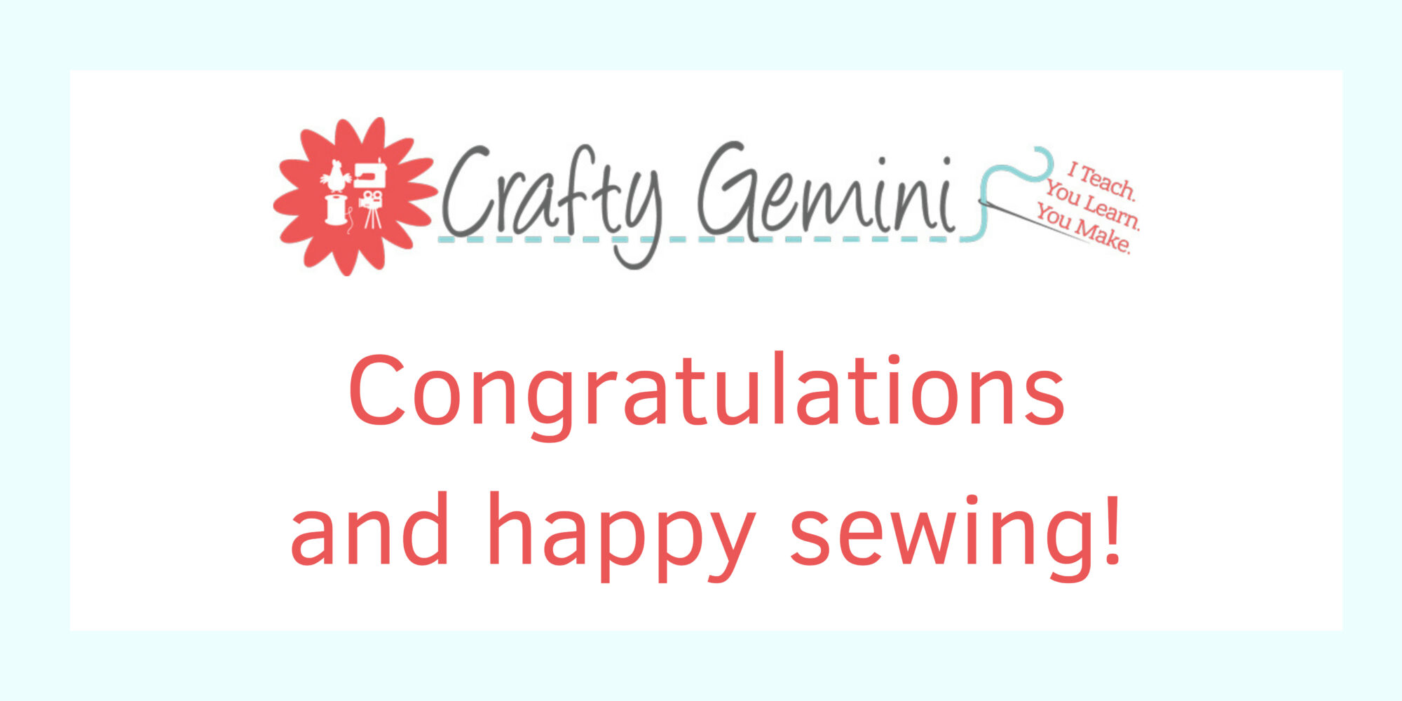 Congratulations! - Crafty Gemini