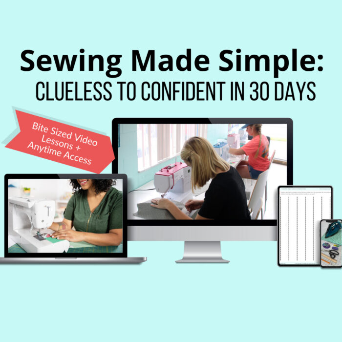Sewing Made Simple Course- Clueless to Confident in 30 Days - Crafty Gemini